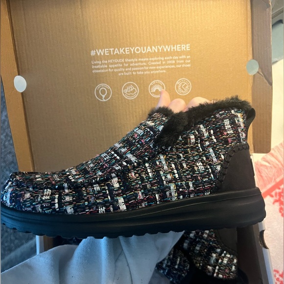 Hey Dude | Shoes | Hey Dude Denny Confetti Black Brand New In Box ...